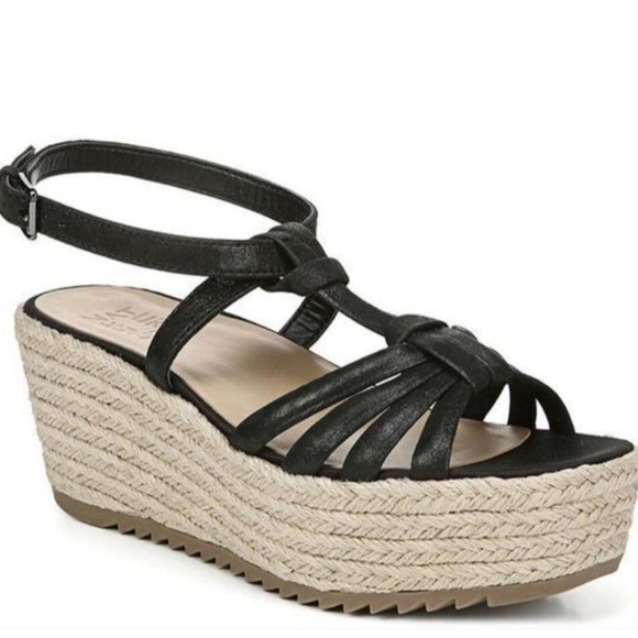 Naturalizer | Shoes | Naturalizer Odina Black Espadrille Wedge Shoes ...